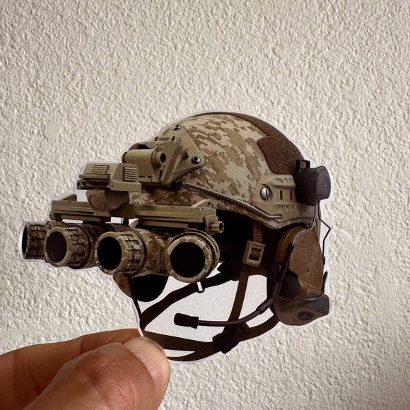 Art | Tactical Skull Night Vision Helmet Decal Army Navy Sticker Nvg ...